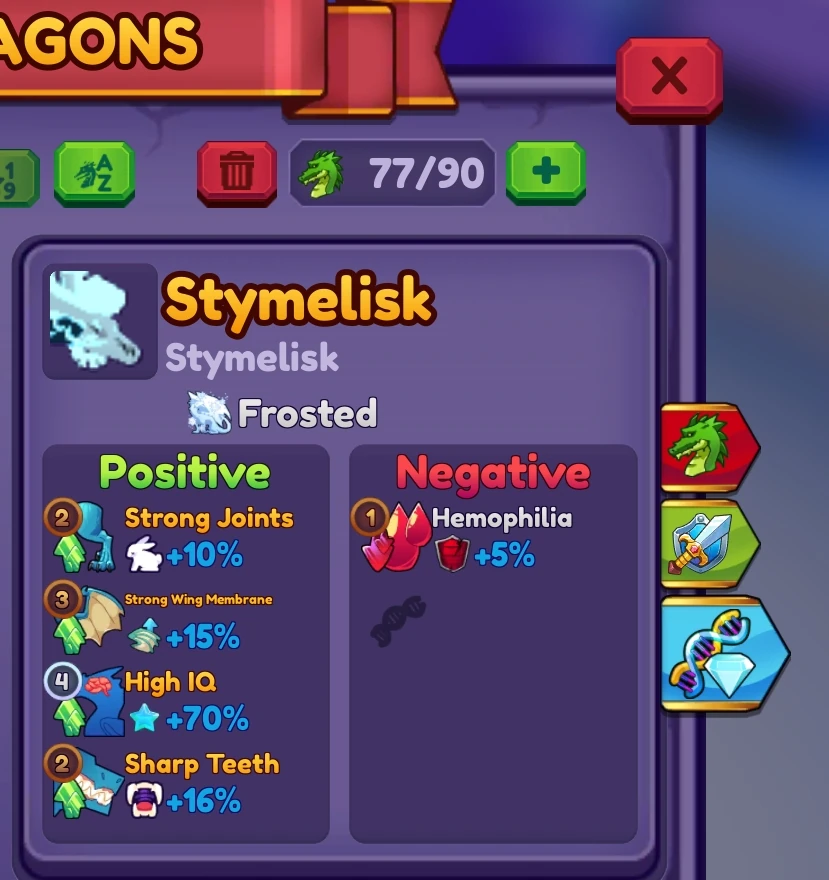 Cosmetic clearout! Frosted vulp, frosted stymelisk, Platinum bee and ...