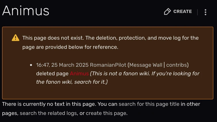 What happened to Animus page? | Fandom