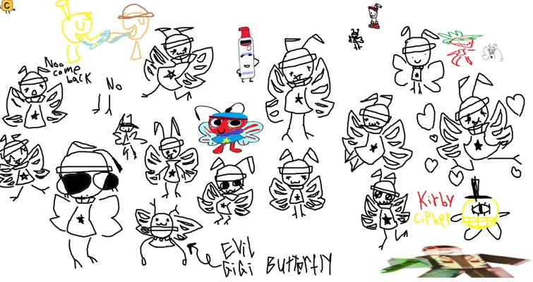 gigi butterfly doodles (AGAIN) | Fandom