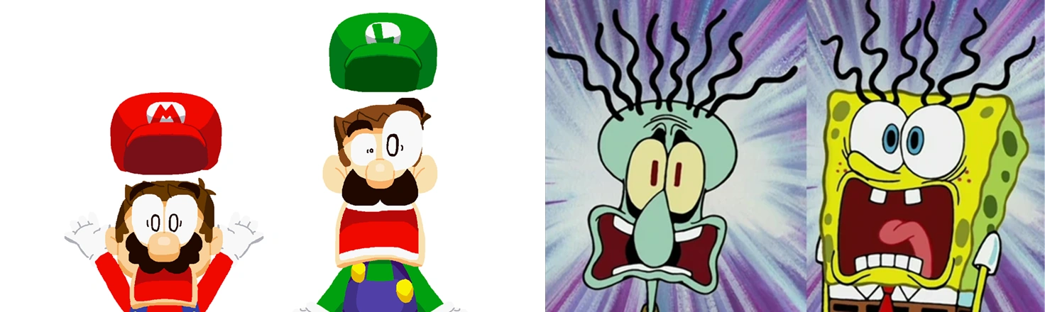 Mario Luigi Squidward SpongeBob Scream | Fandom