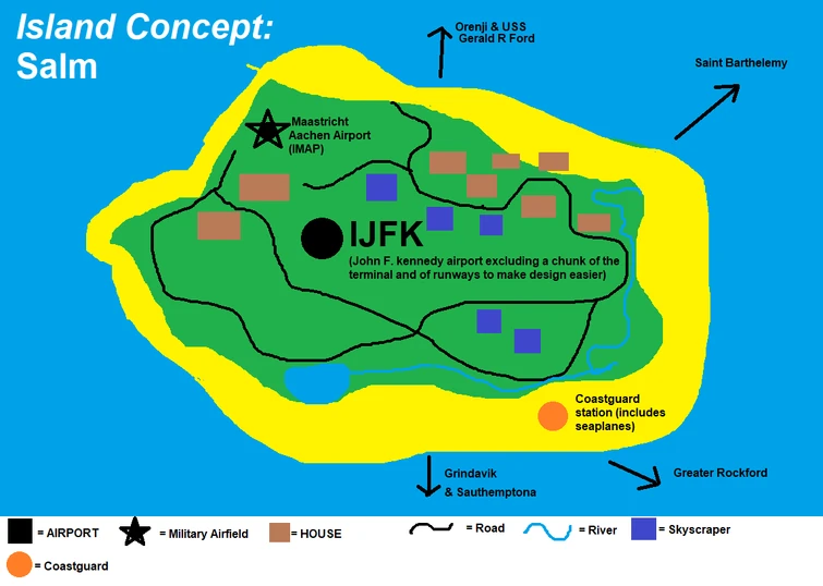 Color-coded suggested new island | Fandom