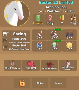Trading FF spring arabian, Iuh app, iuh qh and golden rainbow fjord ...