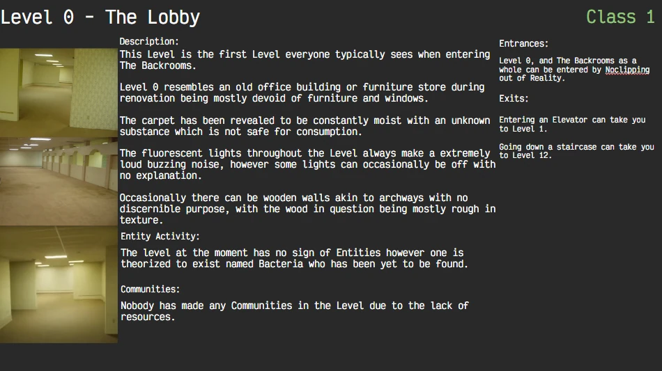 A Remake of My Alternate Backrooms Level Things. | Fandom