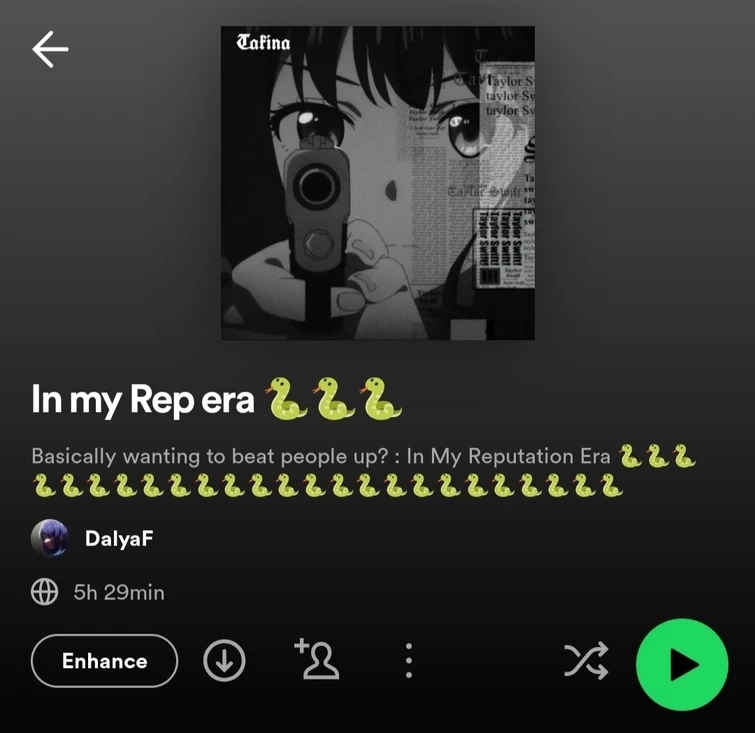 Rate my Taylor related Spotify Playlists' descriptions | Fandom