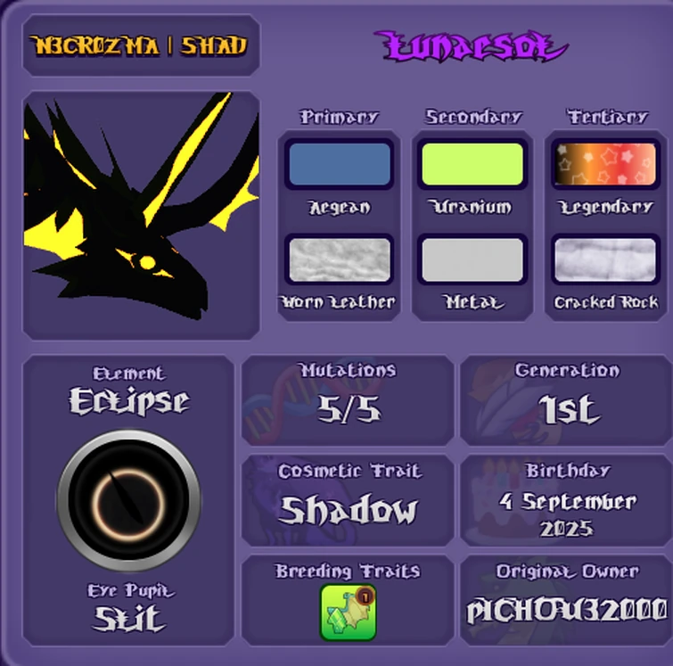 Trading shadow fm leg c lunaesol | Fandom