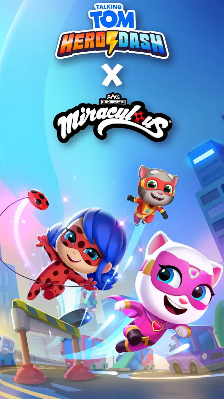 MIRACULOUS LADYBUG COLLAB WITH TALKING TOM HERO DASH!!! | Fandom