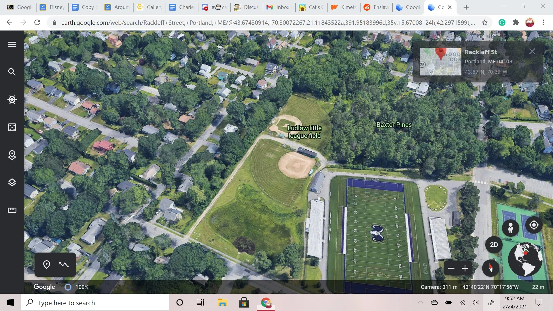 I was on google earth and I went to Rackleff, Maine. Is this where Big ...