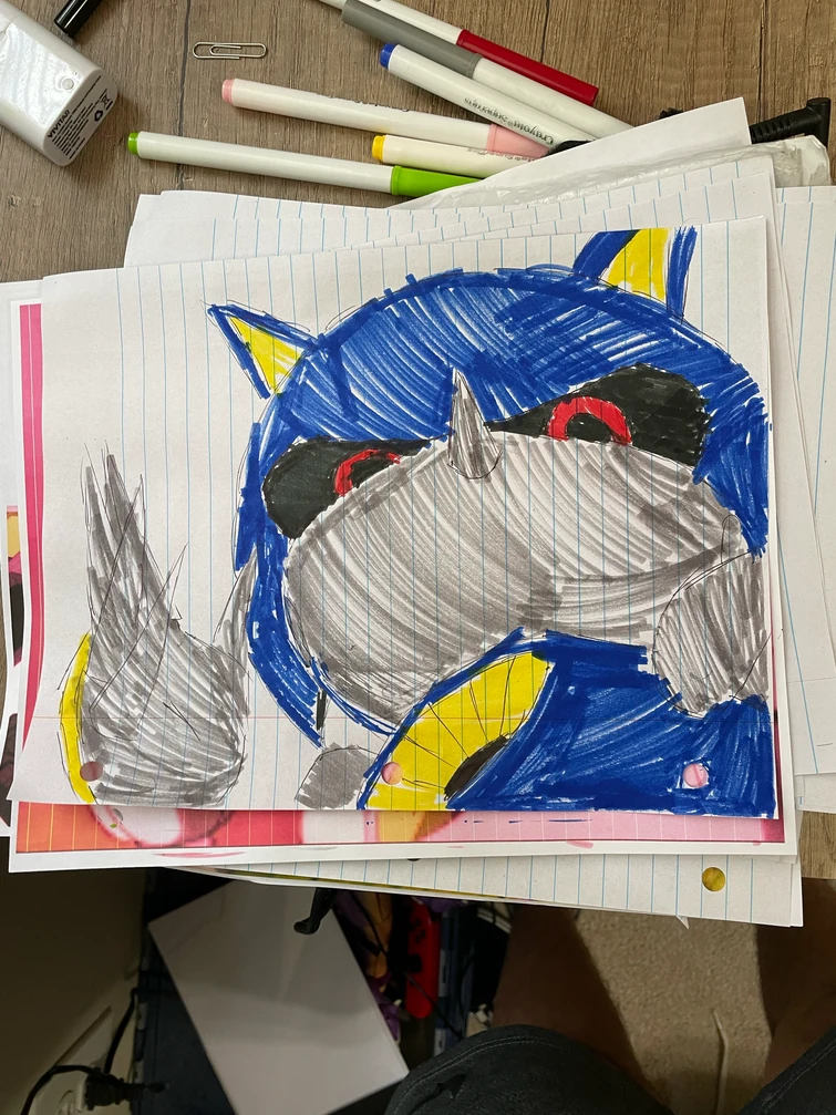 Redraw one of the hardest frames from the sonic ova | Fandom