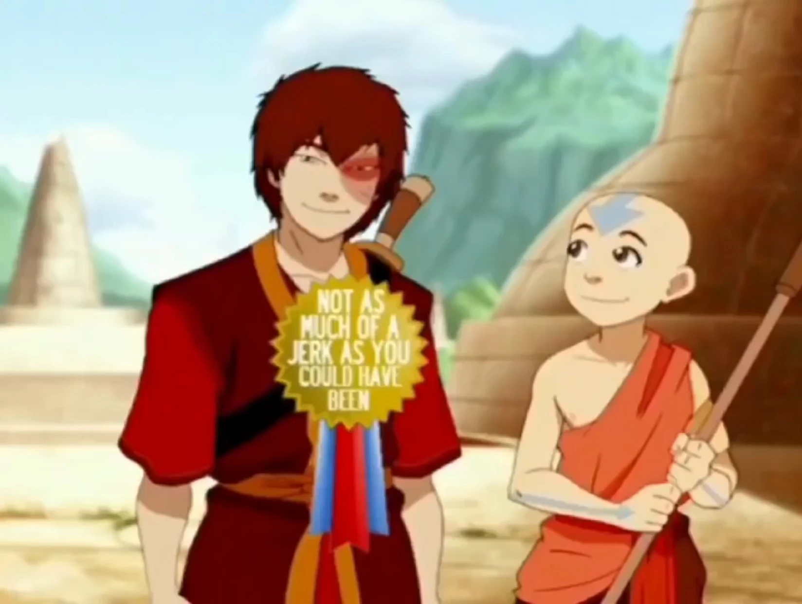 Zuko finally got the “not as much of a jerk as you could have been ...
