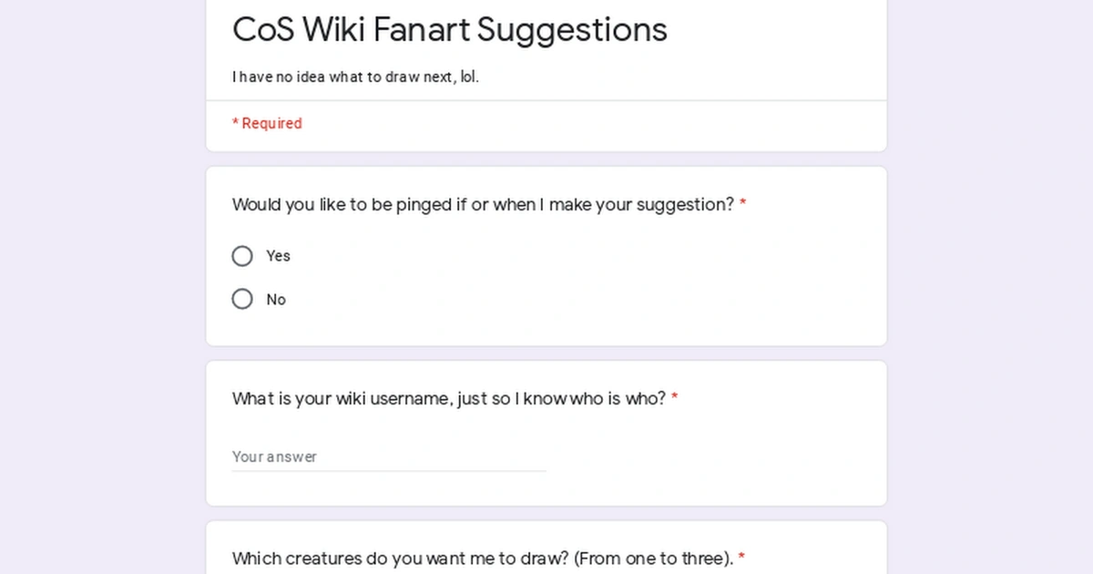 cos wiki fanart suggestions repost | Fandom