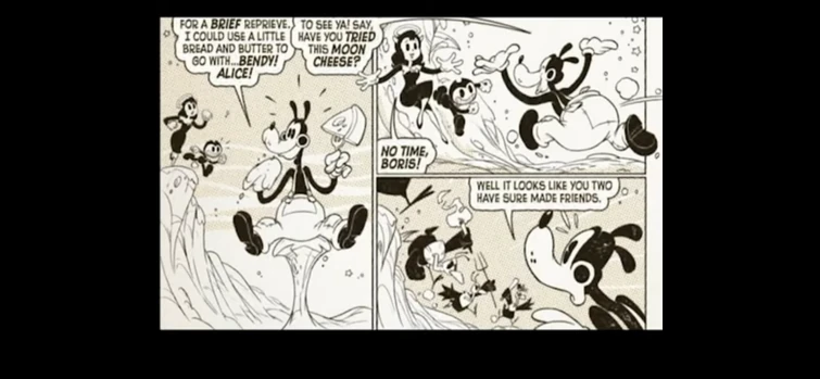 Bendy, Boris and Alice scales to moon level-Star level in the bendy ...