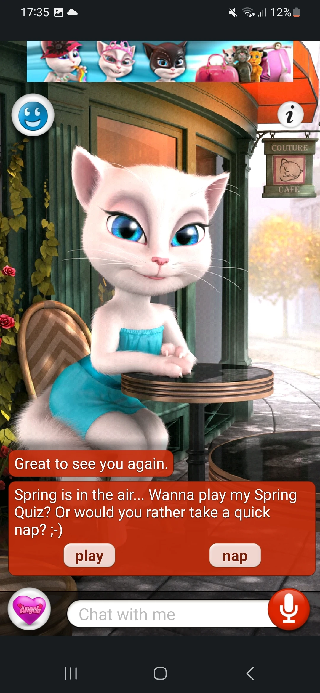 [This is not clickbait] I got the old version of Talking Angela on ...