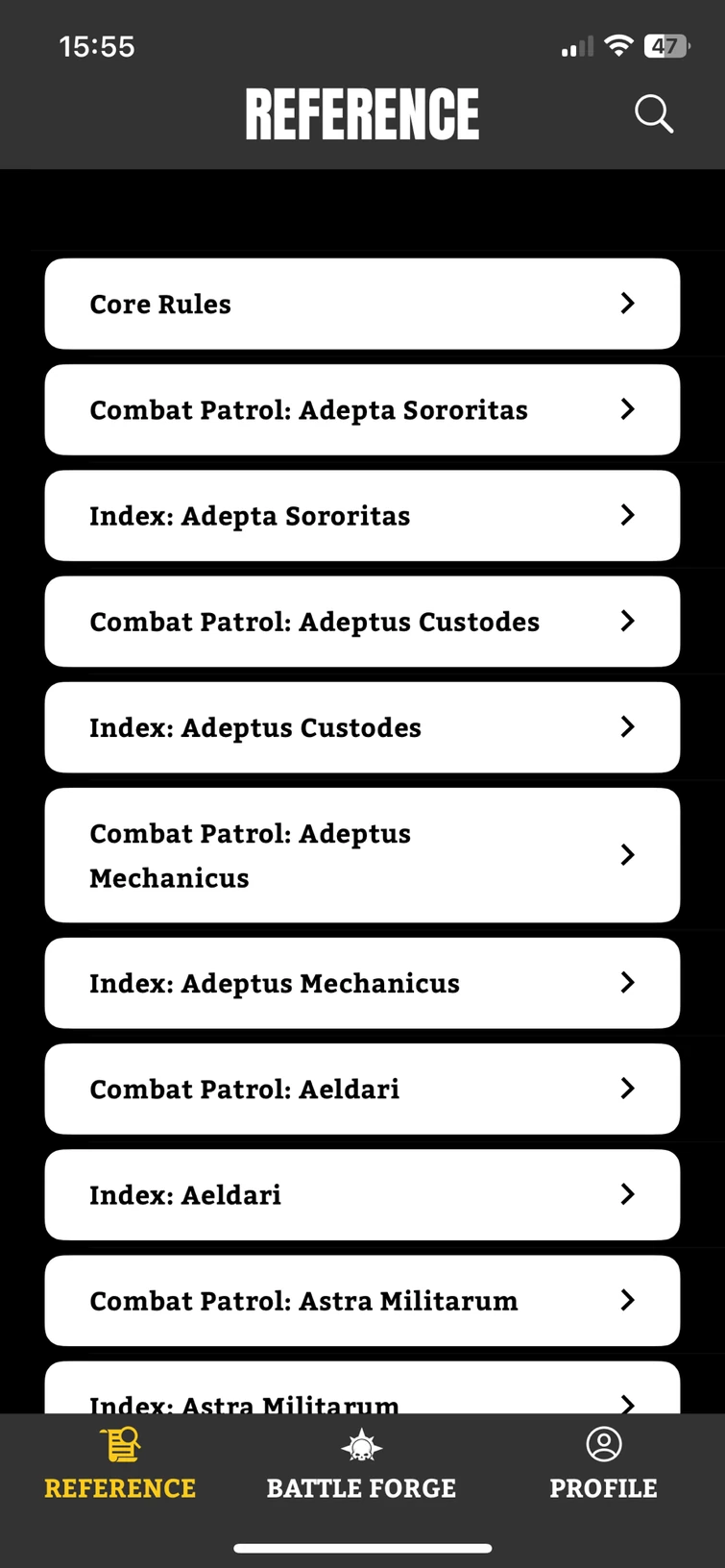 New 40K app | Fandom