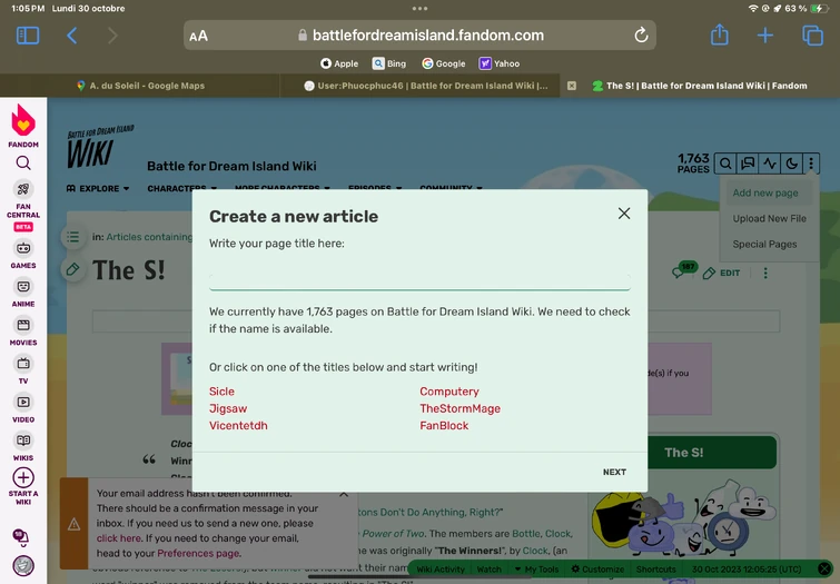 How I do create a article | Fandom
