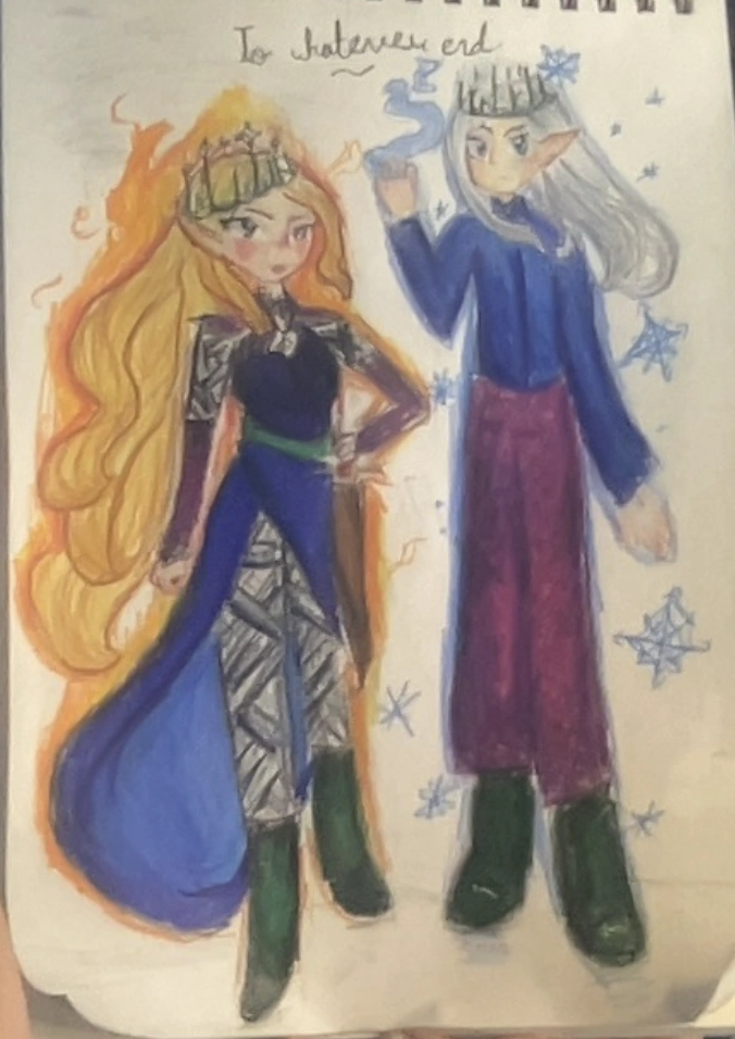 Made some fanart! (Aelin & Rowan) | Fandom