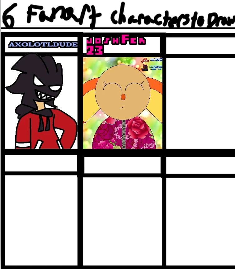 heres a 6 fanart challenge of fnf characters! | Fandom