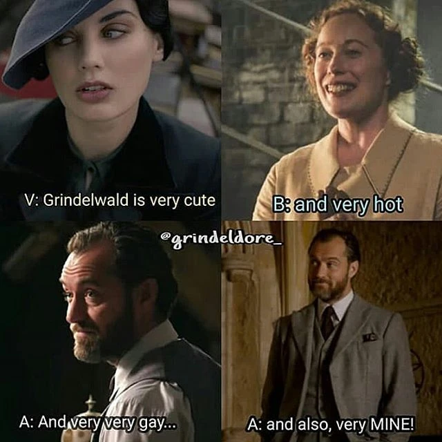 I’m kinda bored so here’s some grindeldore and wolfstar memes