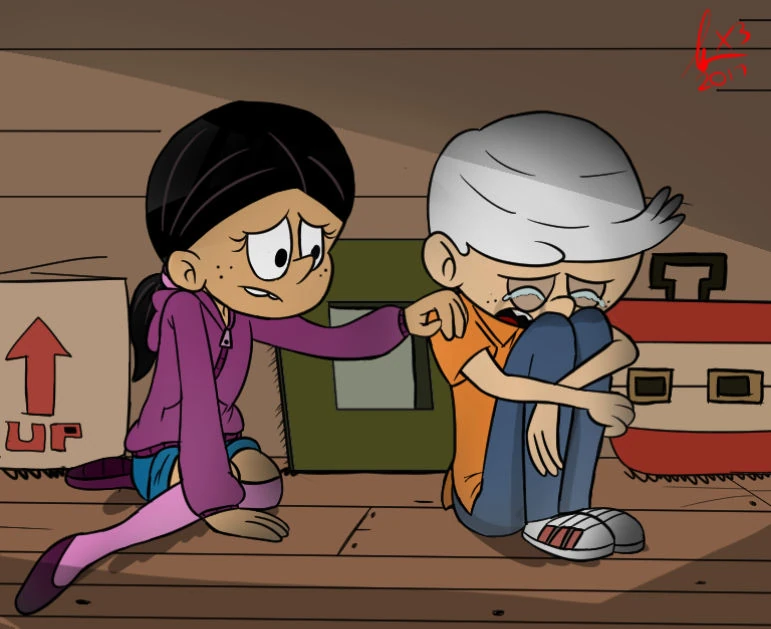 Ronnie Anne comforts a crying Lincoln. | Fandom
