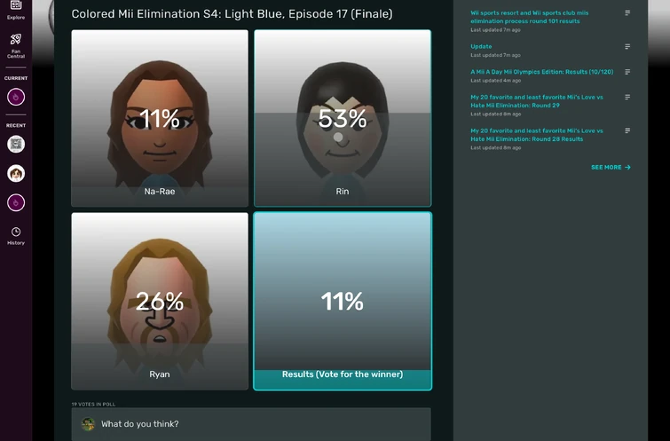 Colored Mii Elimination S4: Light Blue, Episode 17 (Finale) Results ...