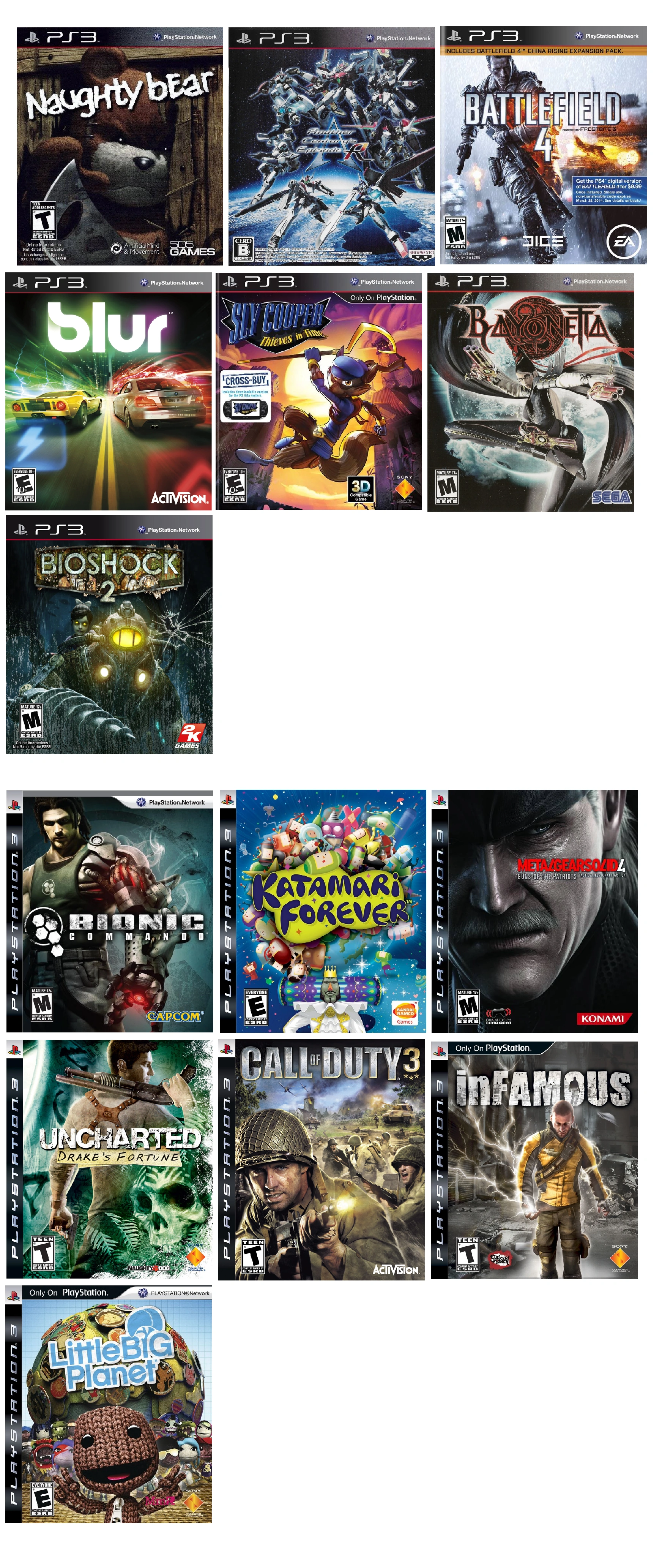 PlayStation 3 game labels | Fandom