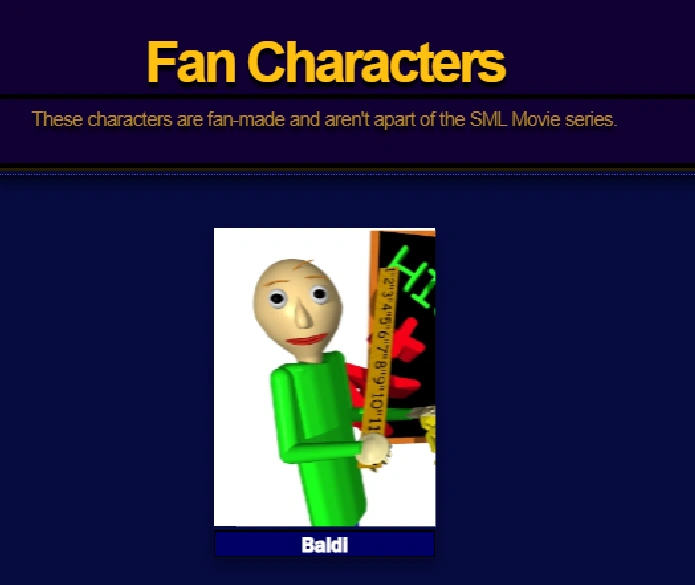 Custom Baldi Page but sbl.smlwiki.com! | Fandom