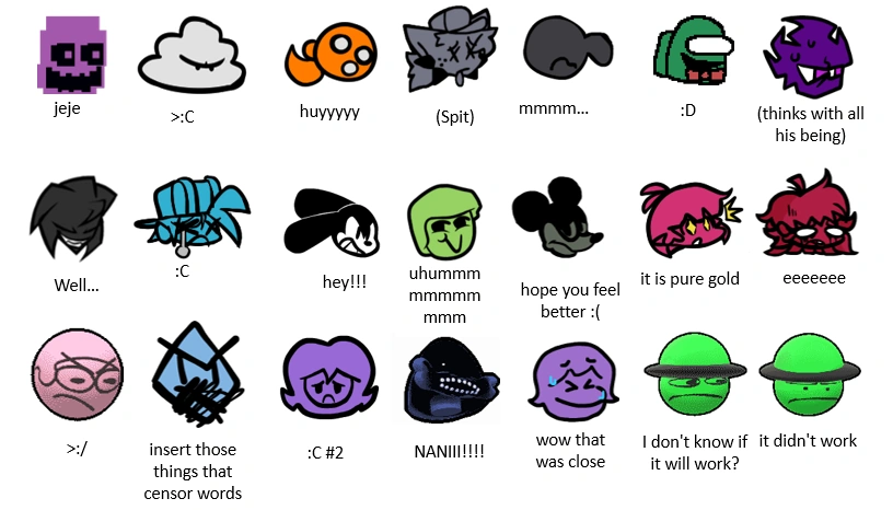 if fnf icons were emojis season 2 | Fandom