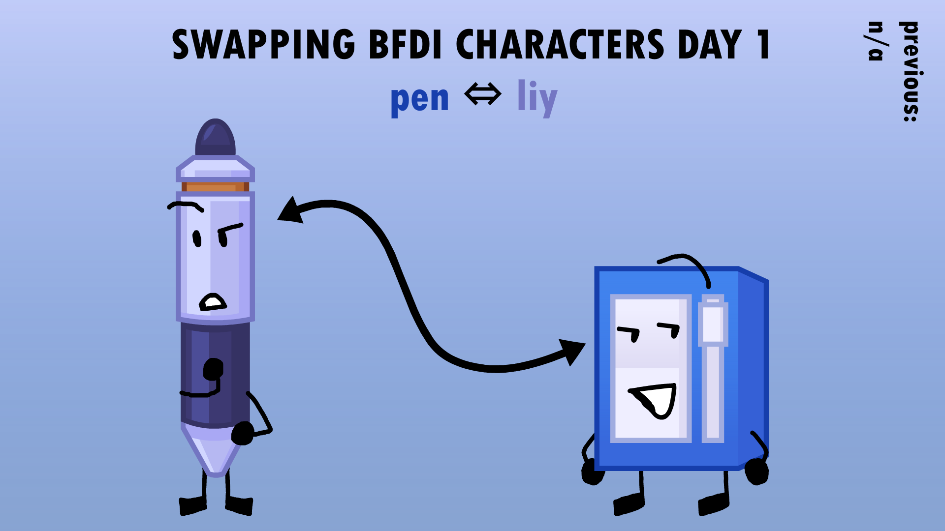 Swapping BFDI 1 - Pen and Liy | Fandom