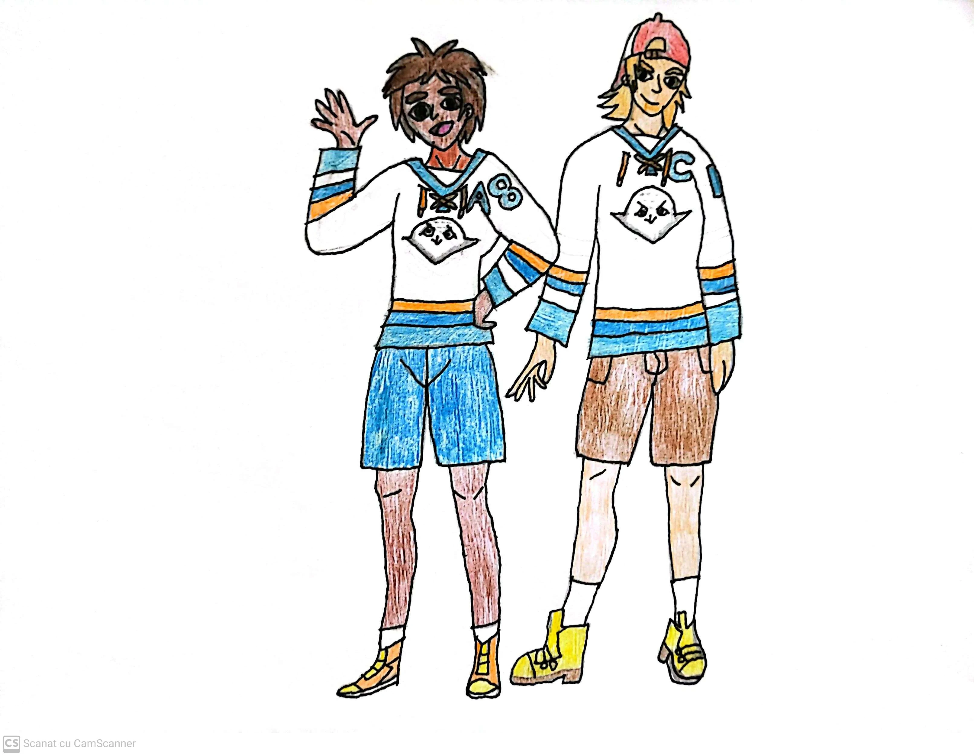 Drawing the Reboot cast in an anime artstyle. Day 2 - Raj and Wayne ...