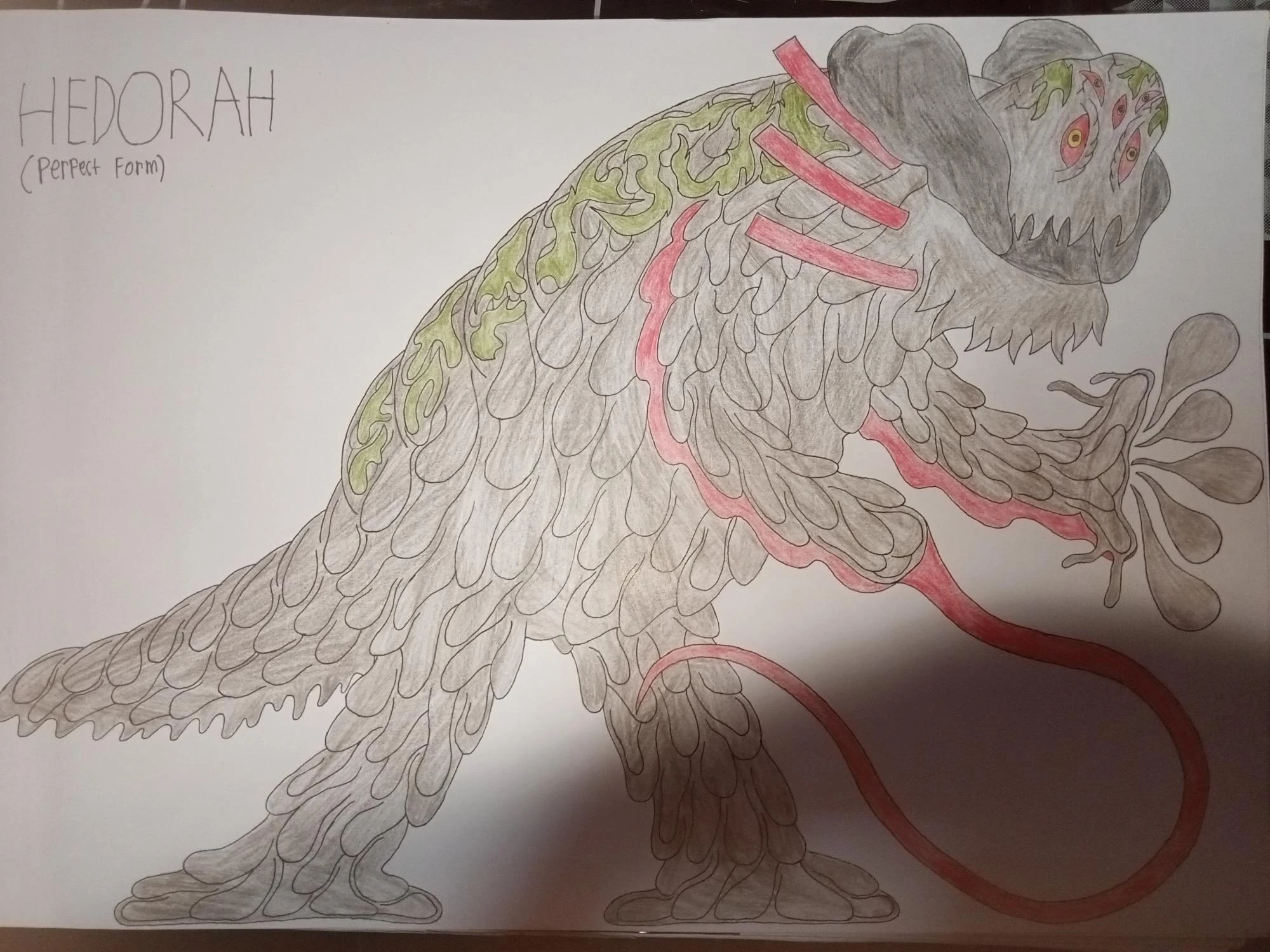 Gojira: Kingdom Hedorah (Perfect Form) Sketch | Fandom