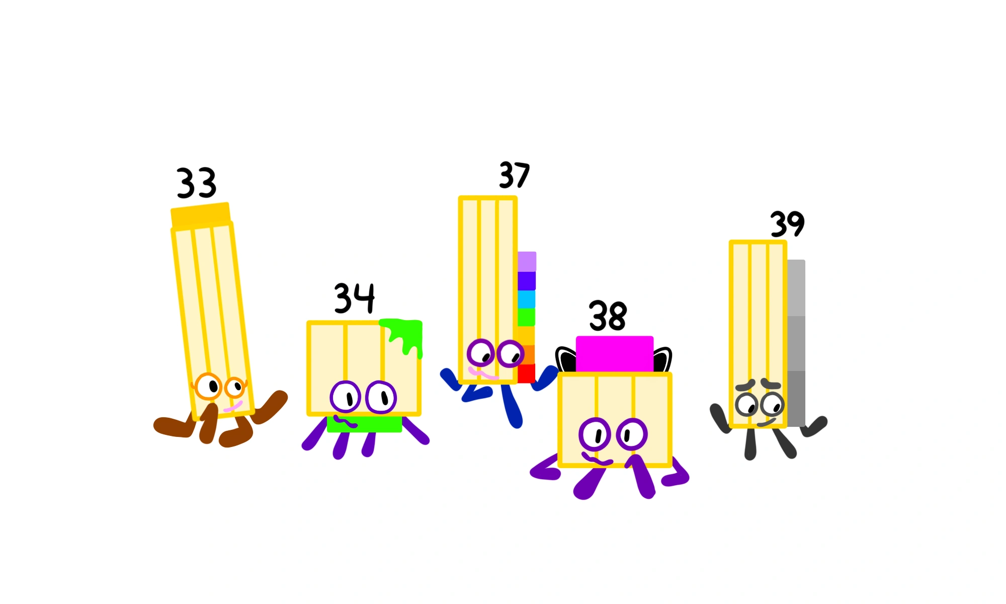 My Fanmade Numberblocks (33-39) | Fandom