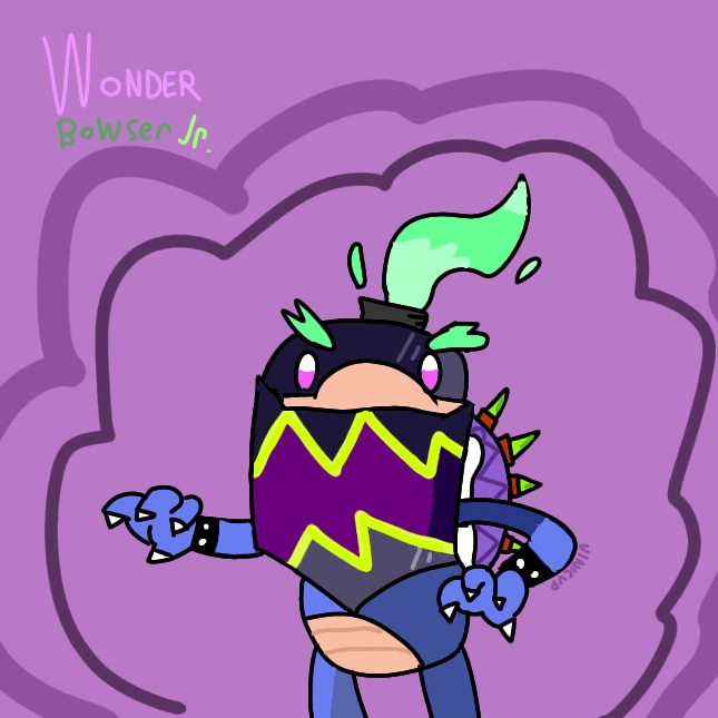 Wonder bowser Jr. Art | Fandom