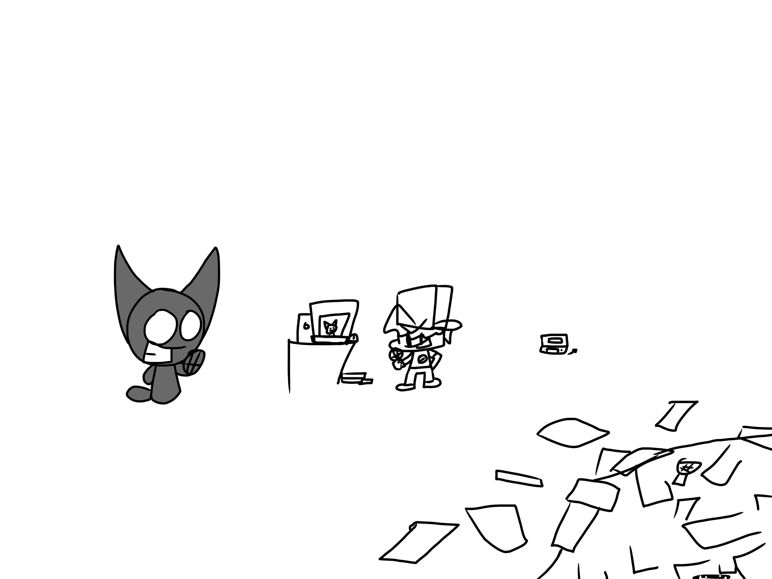 Fuzz the cat Art plus doodles | Fandom