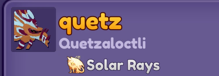 trading/selling solar rays quetz | Fandom