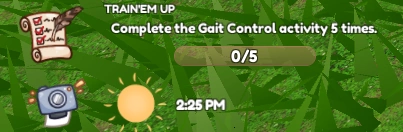 is gait control a new training island activity? | Fandom