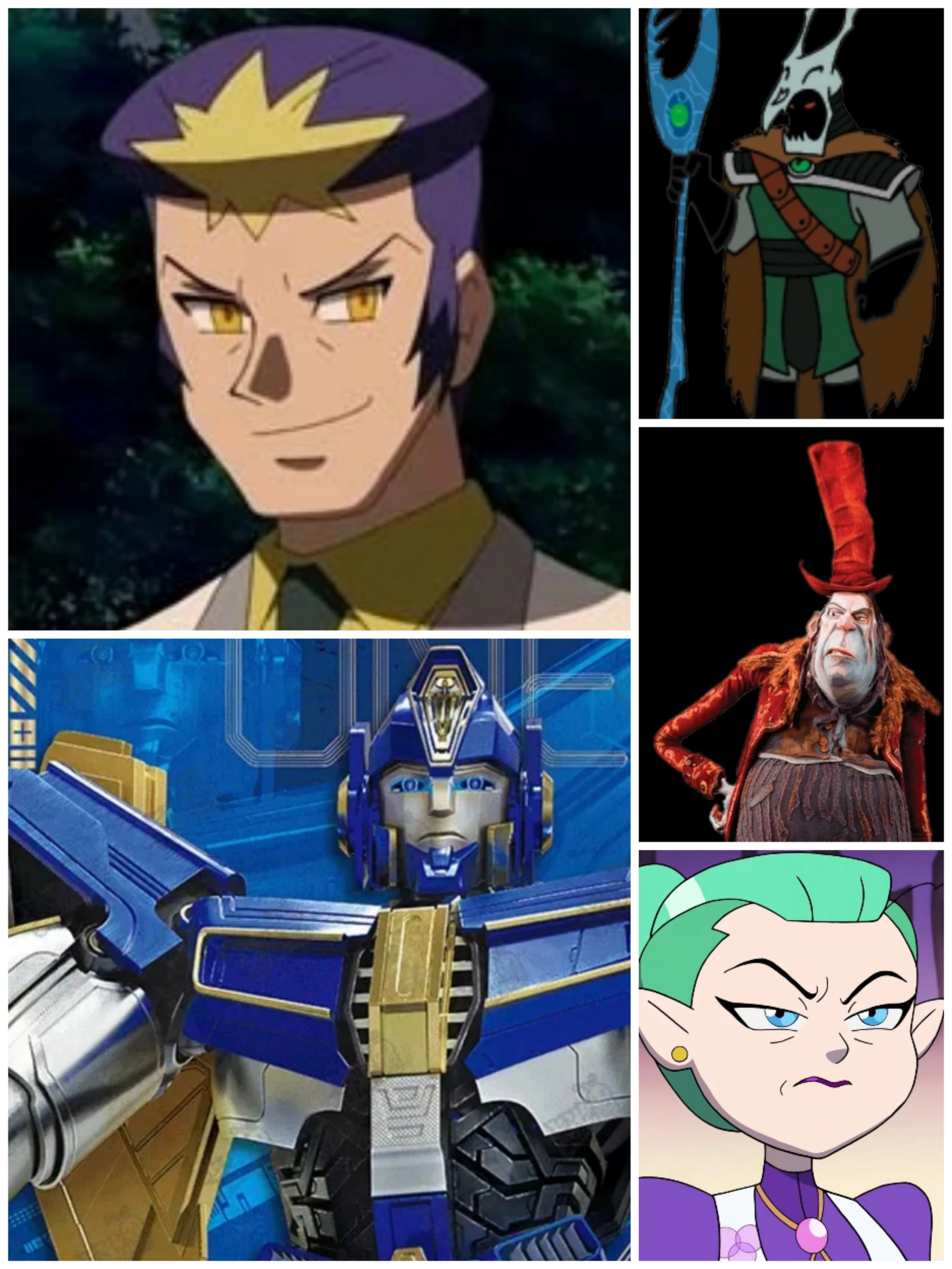 My Favorites Villains of two Disney animated series, an anime film ...