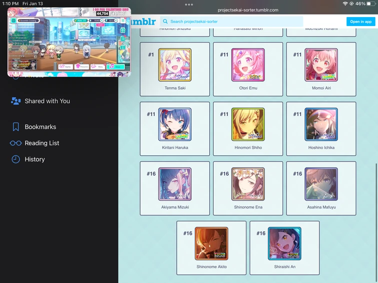 I did the character list thingy whatever it’s called | Fandom