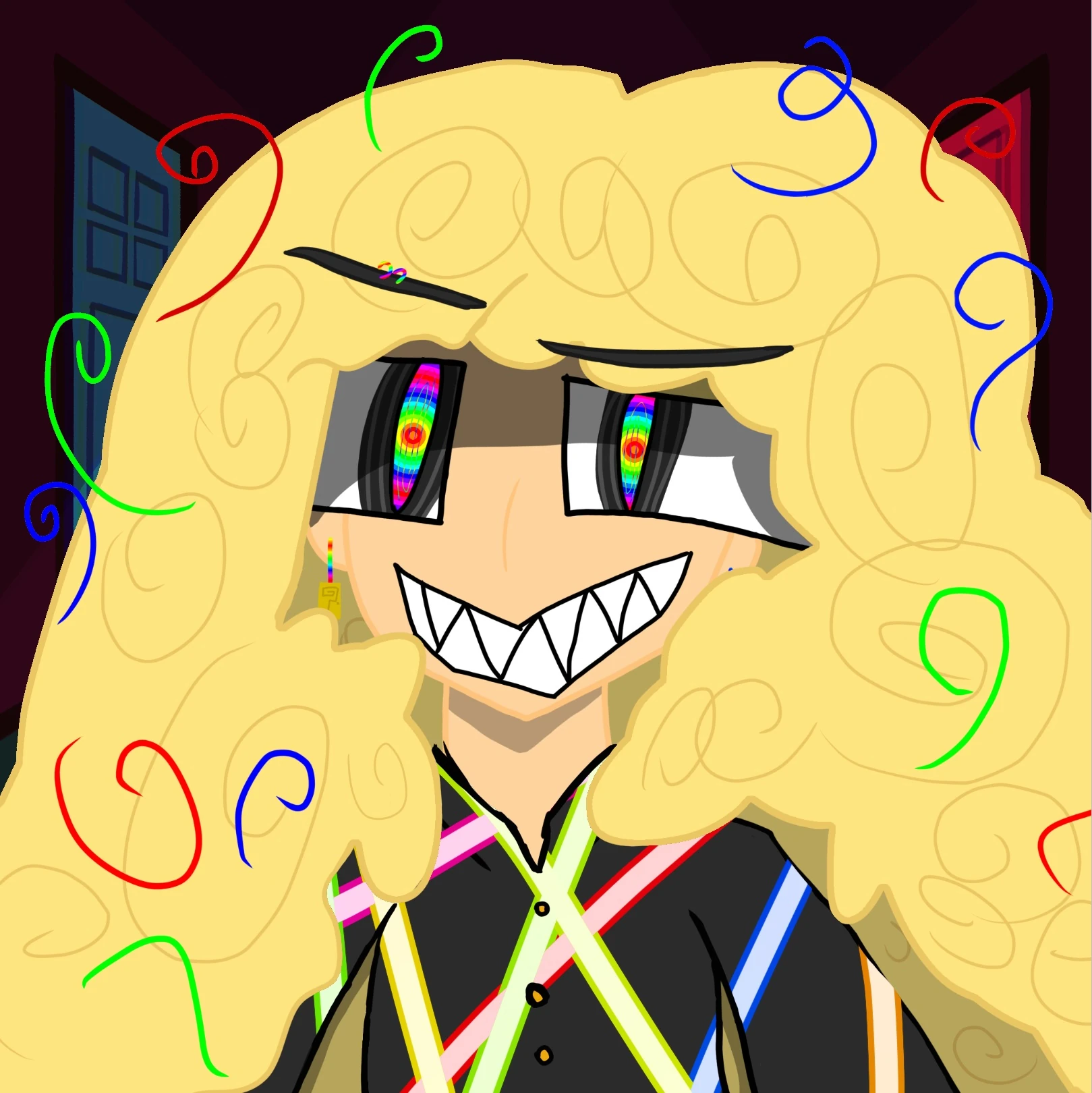 Off topic art but it’s a glitchy human | Fandom