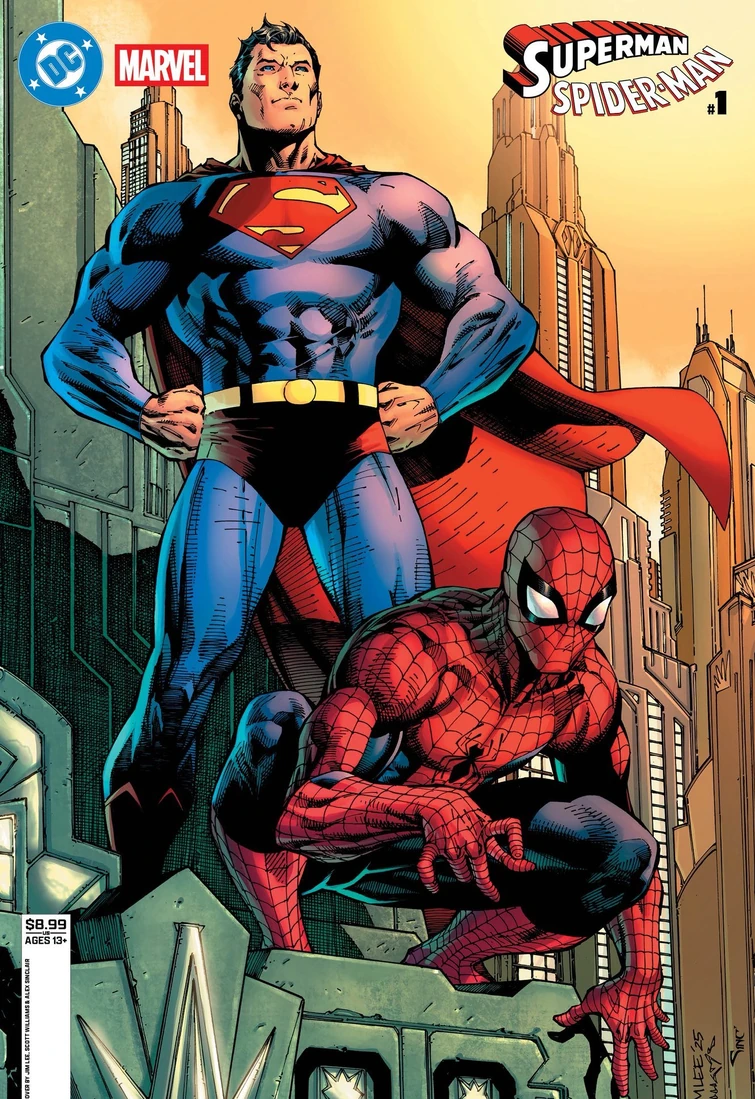 Covers for the upcoming Superman & Spider-Man collab comic | Fandom