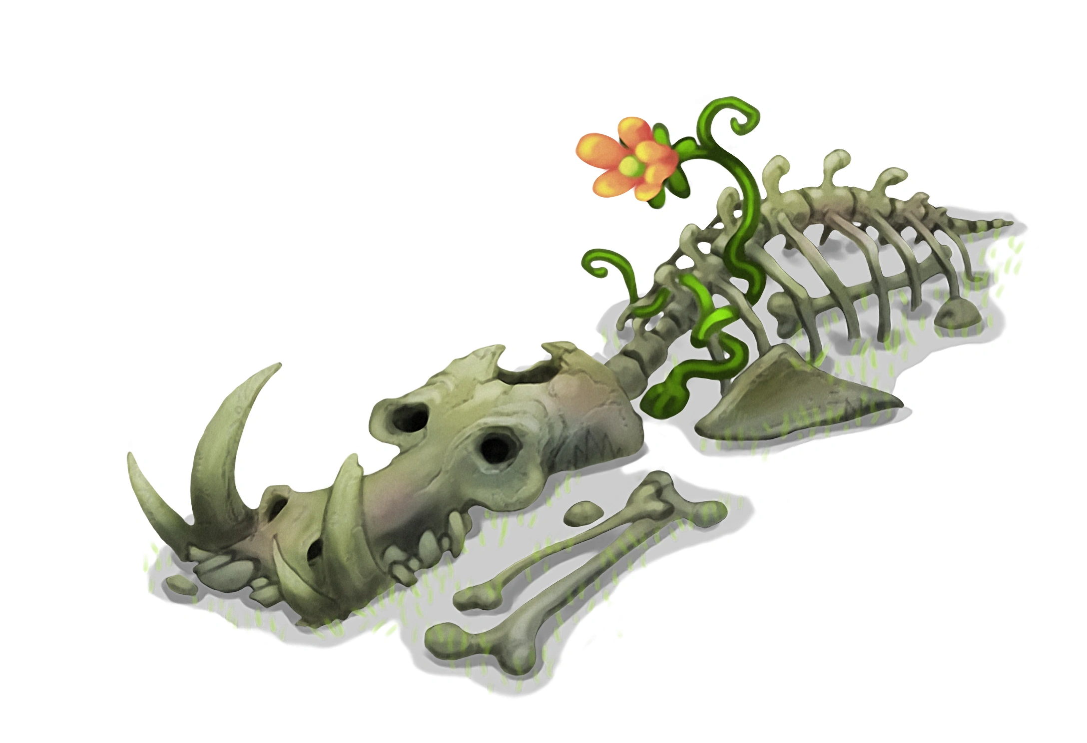 i put the Fossil-osaurus and eerie remains together and this was the ...