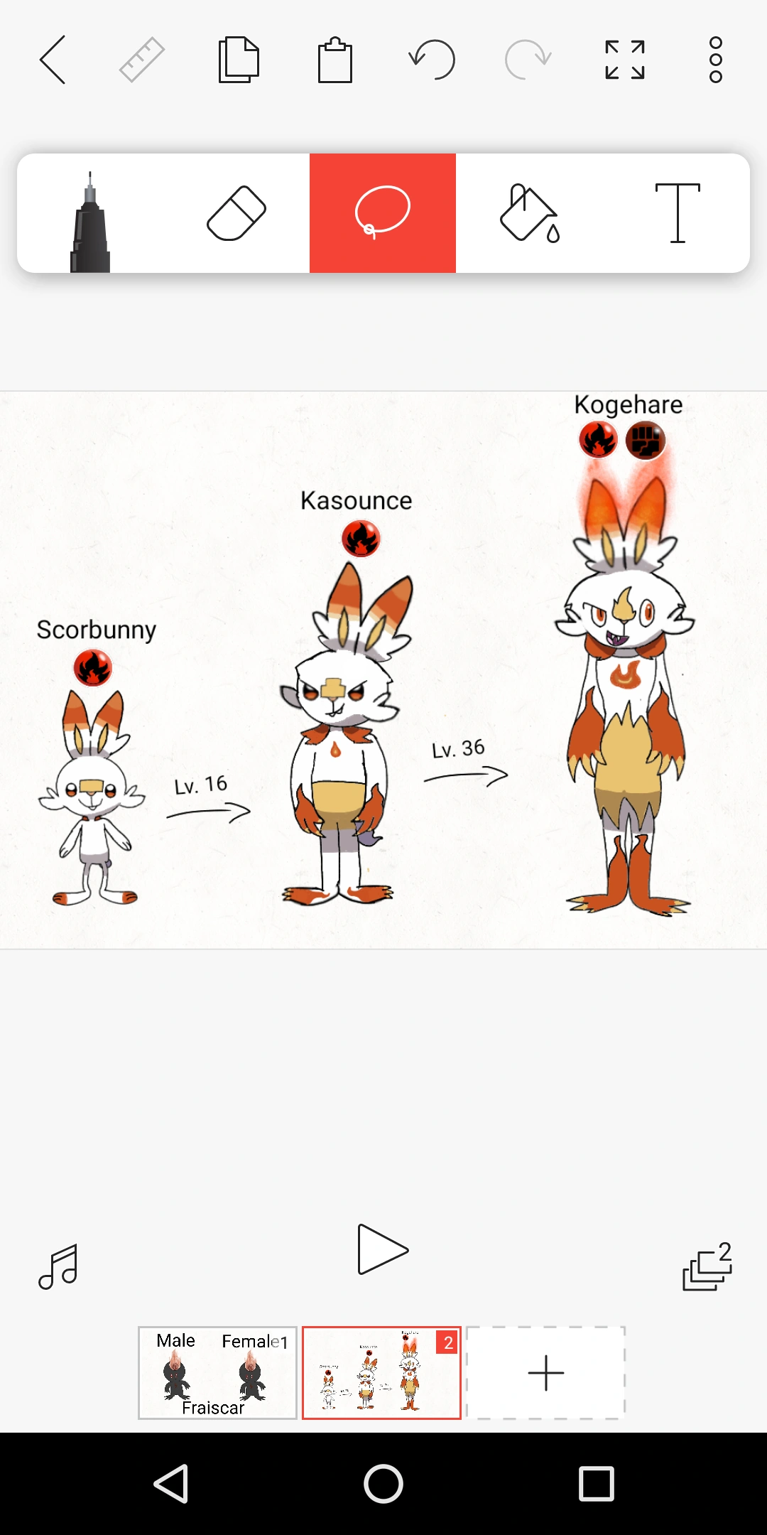 I finished the Scorbunny evolution line :3 | Fandom