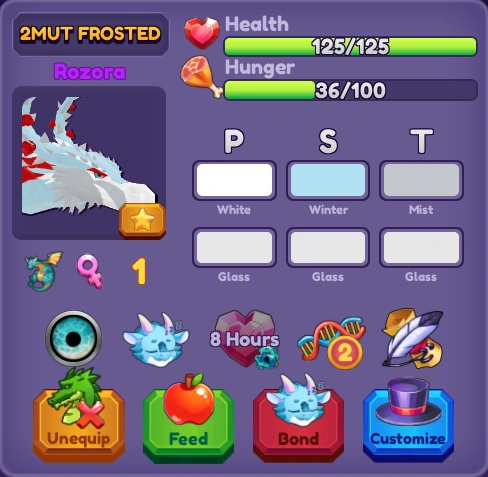 Co hatching a 2mut Frosted trait Rozora! | Fandom