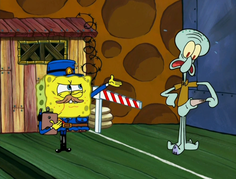 In Pineapple Fever,why did SpongeBob started acting like a security ...