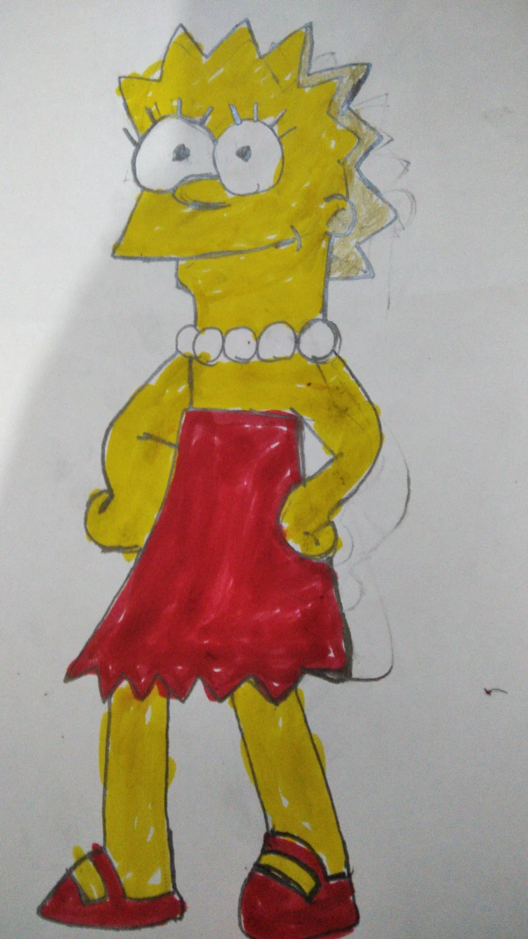 My drawing of Lisa Simpson | Fandom