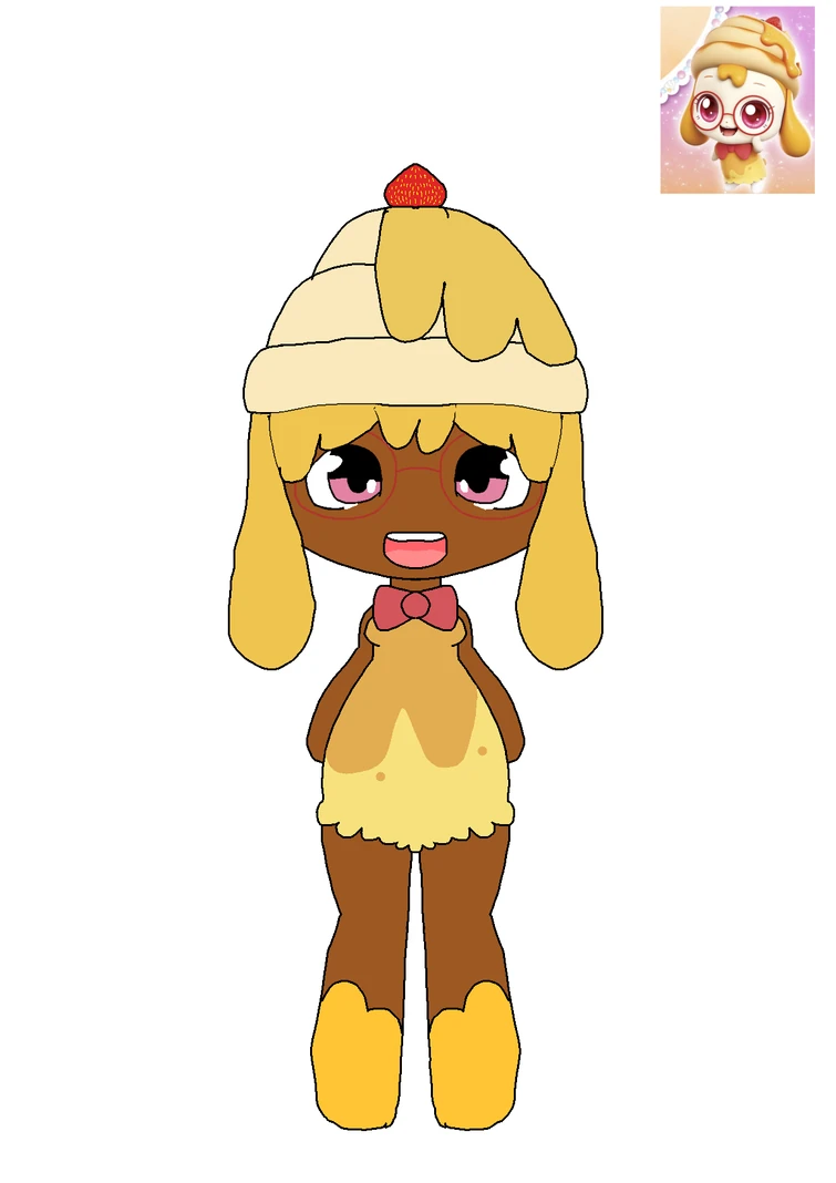 Human Pancakeping, I decided to give her more hair | Fandom