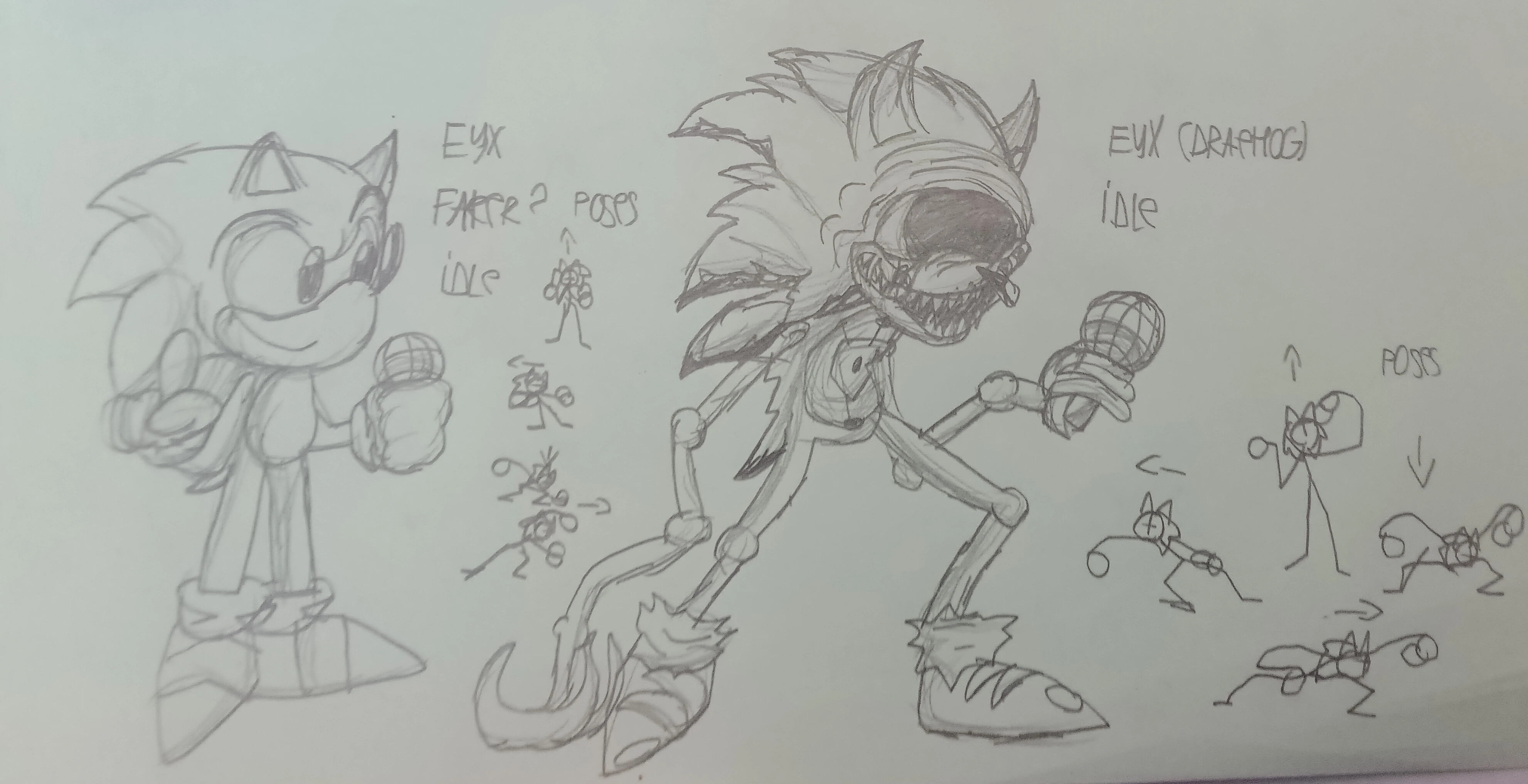 FNF Sonic.EYX Sketch | Fandom