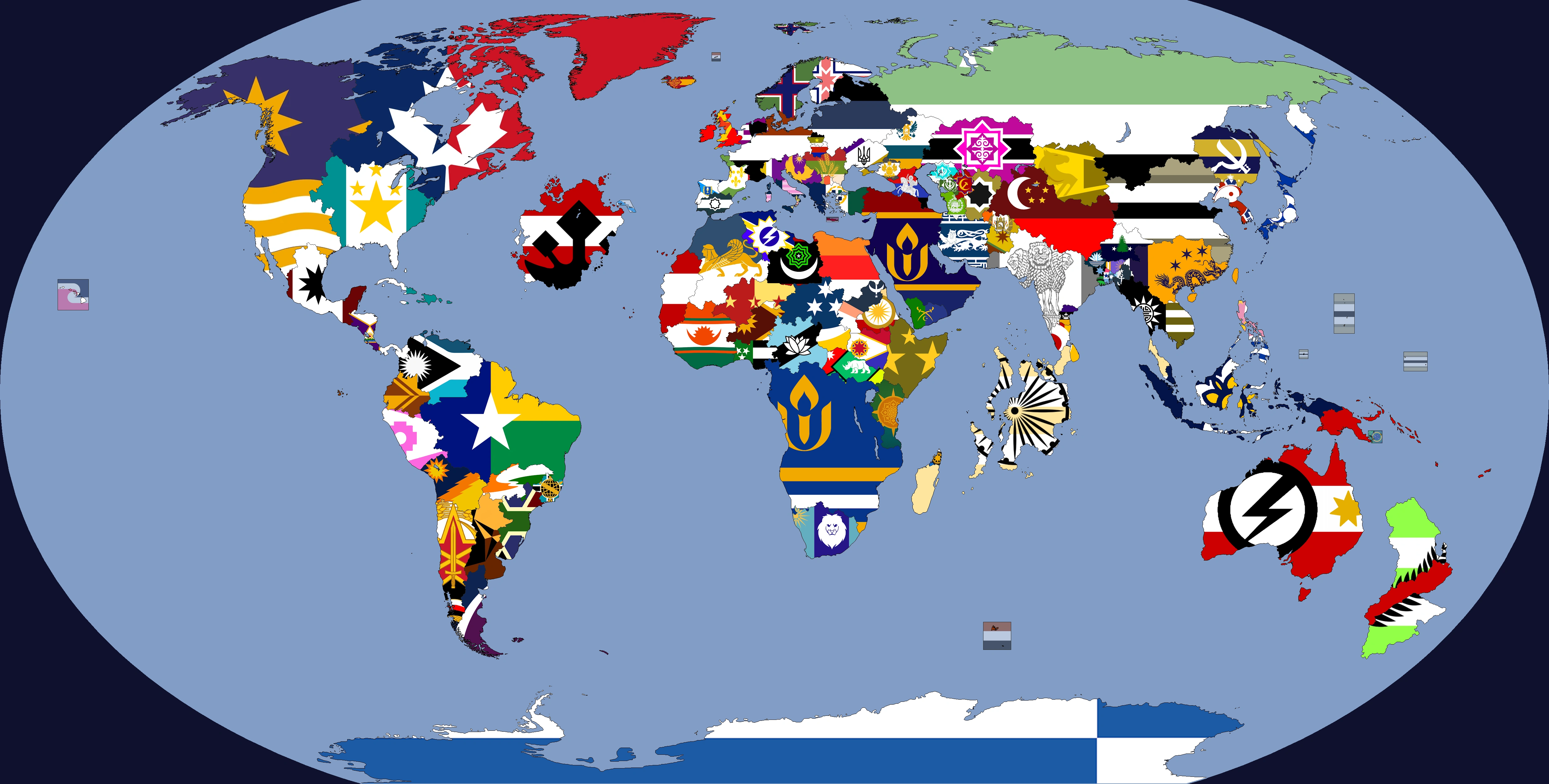 Flag map of the world | Fandom