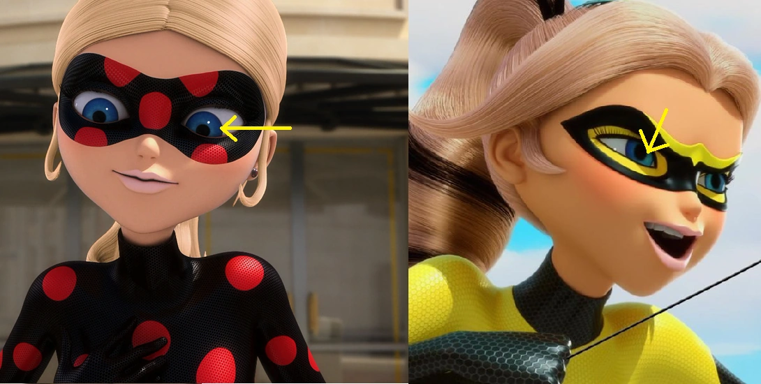 Why did Chloe's eye color change in some of the akumatizations? | Fandom