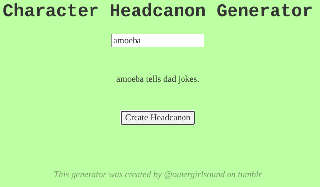 Tried the headcanon thingymajiggy | Fandom