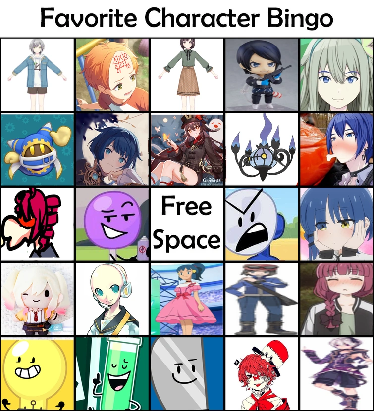 Favorite characters bingo | Fandom