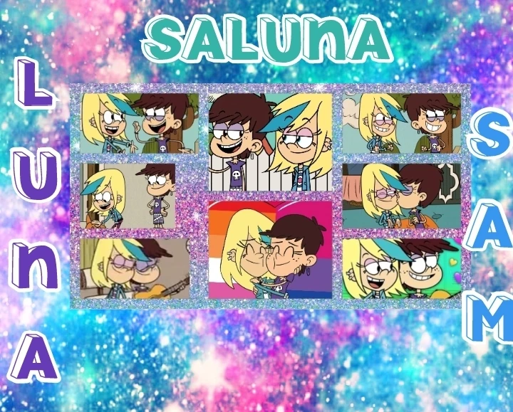 SaLuna collage frame 💜💜💙💙 | Fandom
